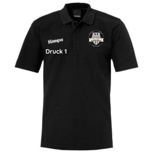 ETB Polo Shirt - black - | ETB Schwarz Weiss Essen - Handball | Handball | Vereinsshops | SanDe ...